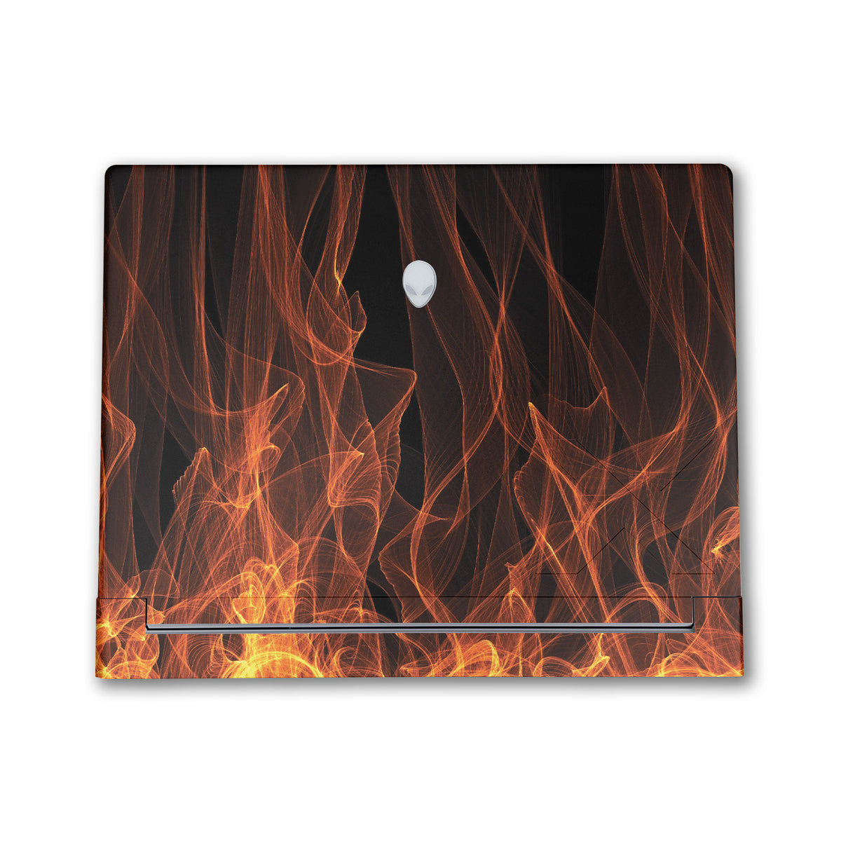 Charcoal Flames Skin For Alienware X16 R2 (2024) — MightySkins