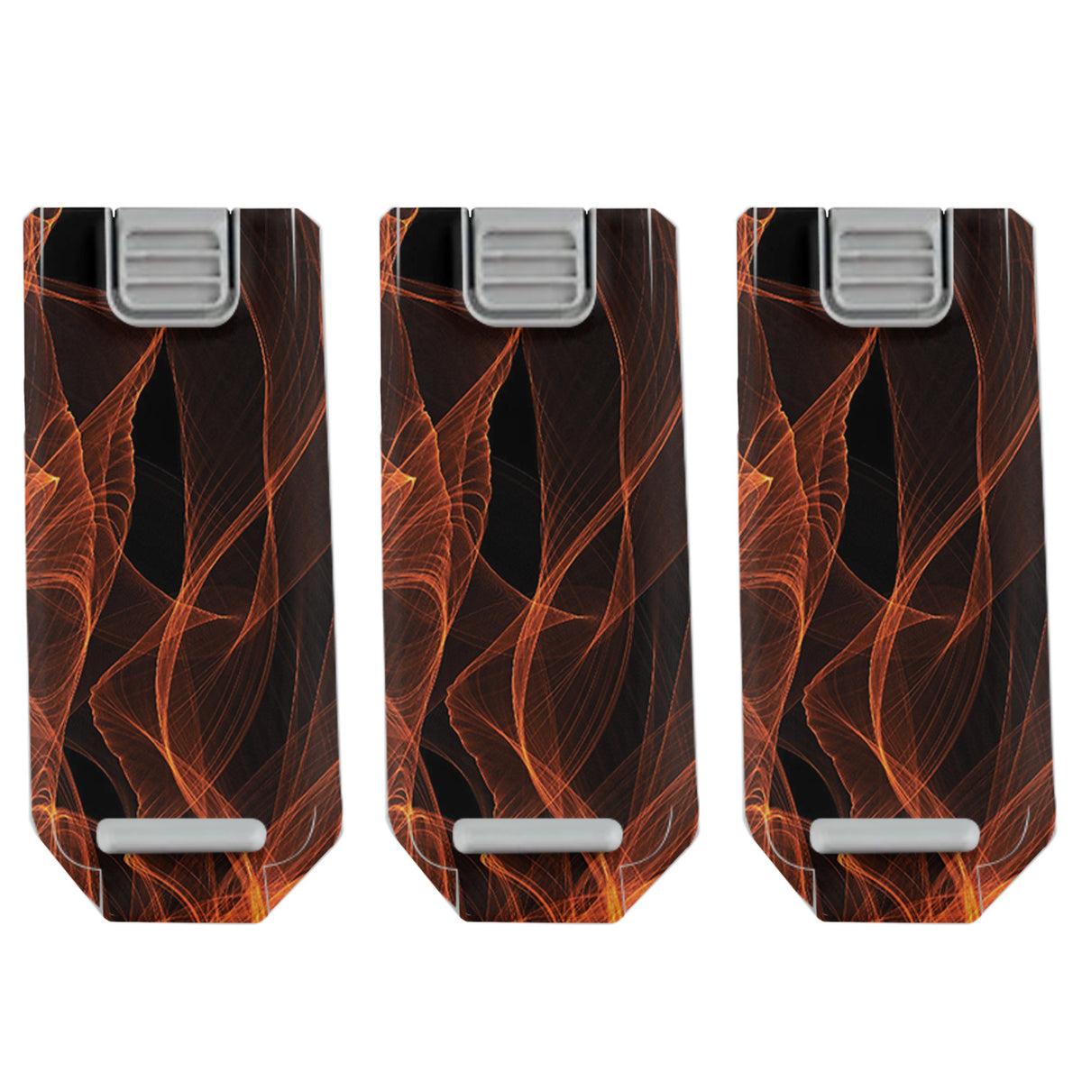 Charcoal Flames Skin For DJI Neo Batteries (3 Pack) — MightySkins