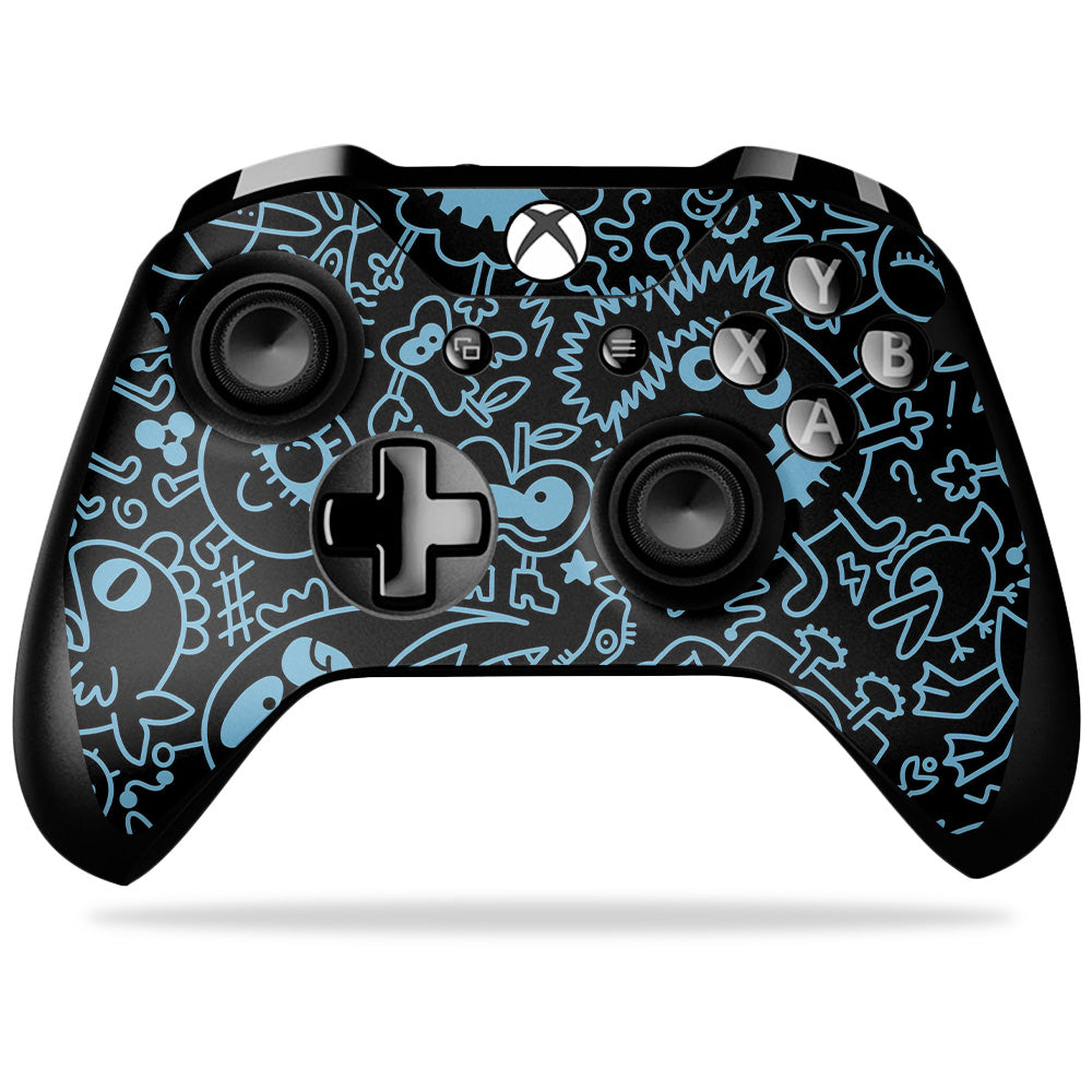 Dark Monster Doodles Skin For Microsoft Xbox One X Controller — MightySkins