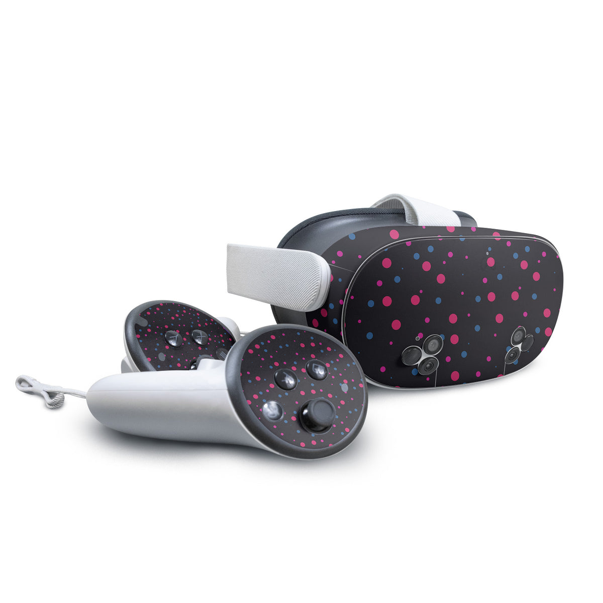 Magenta Dots Skin For Meta Quest 3S — MightySkins