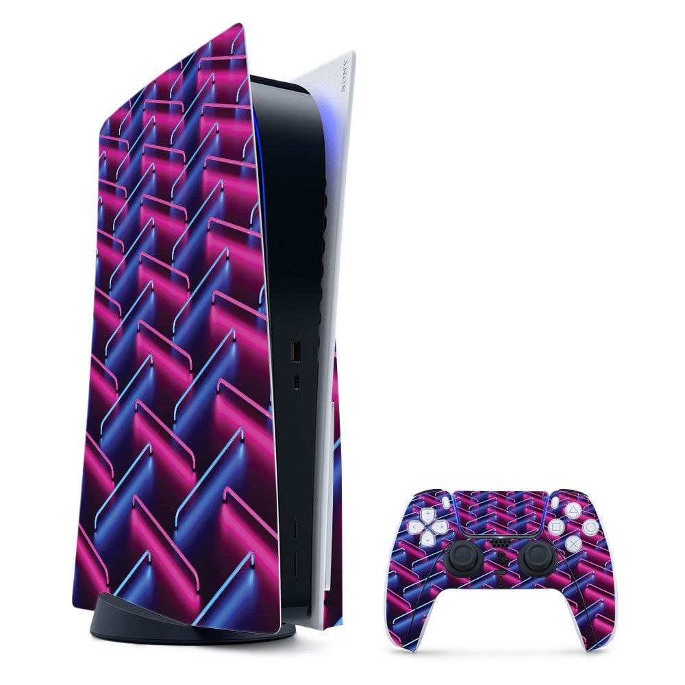 Neon Diamond Skin For PlayStation 5 Bundle — MightySkins