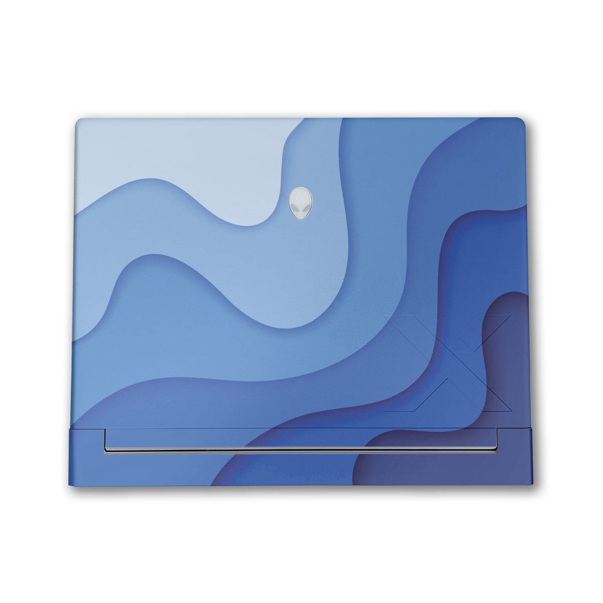 Papercraft Blue Skin For Alienware X16 R2 (2024) — MightySkins