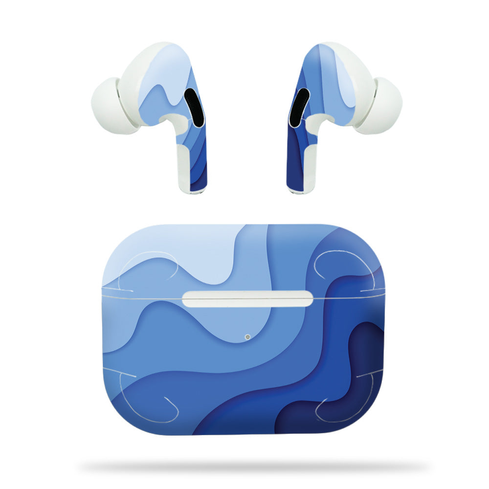 Papercraft Blue Skin For Apple AirPods Pro — MightySkins