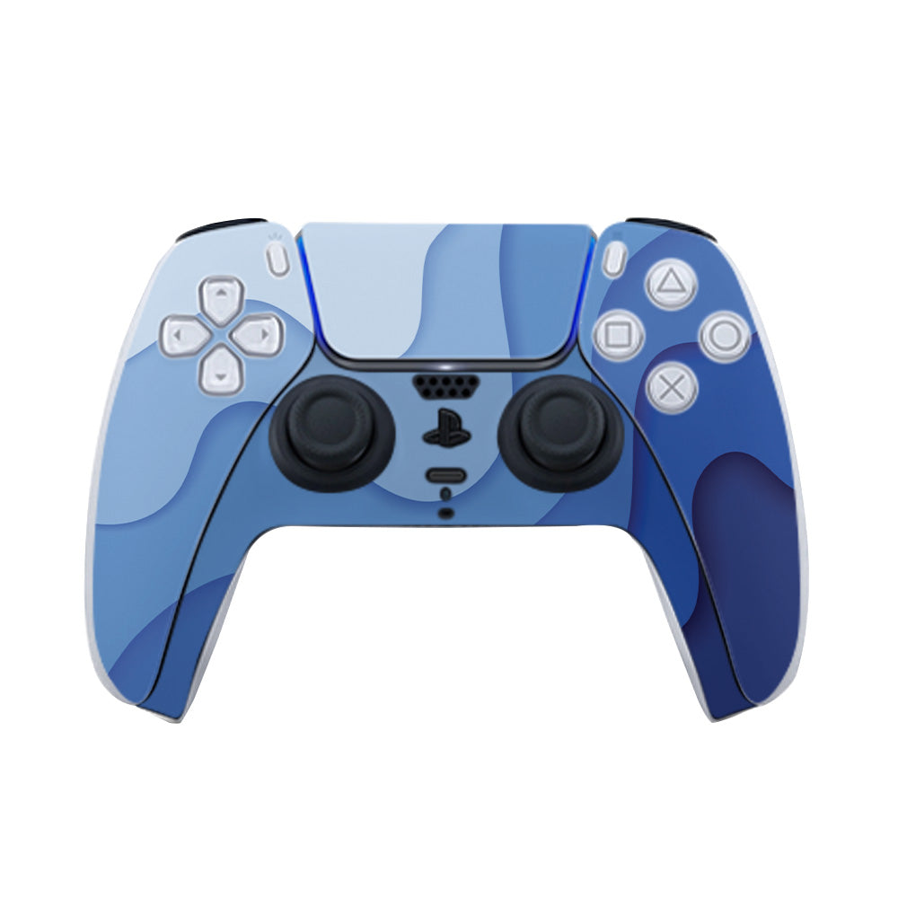 Papercraft Blue Skin For PlayStation 5 Controller — MightySkins