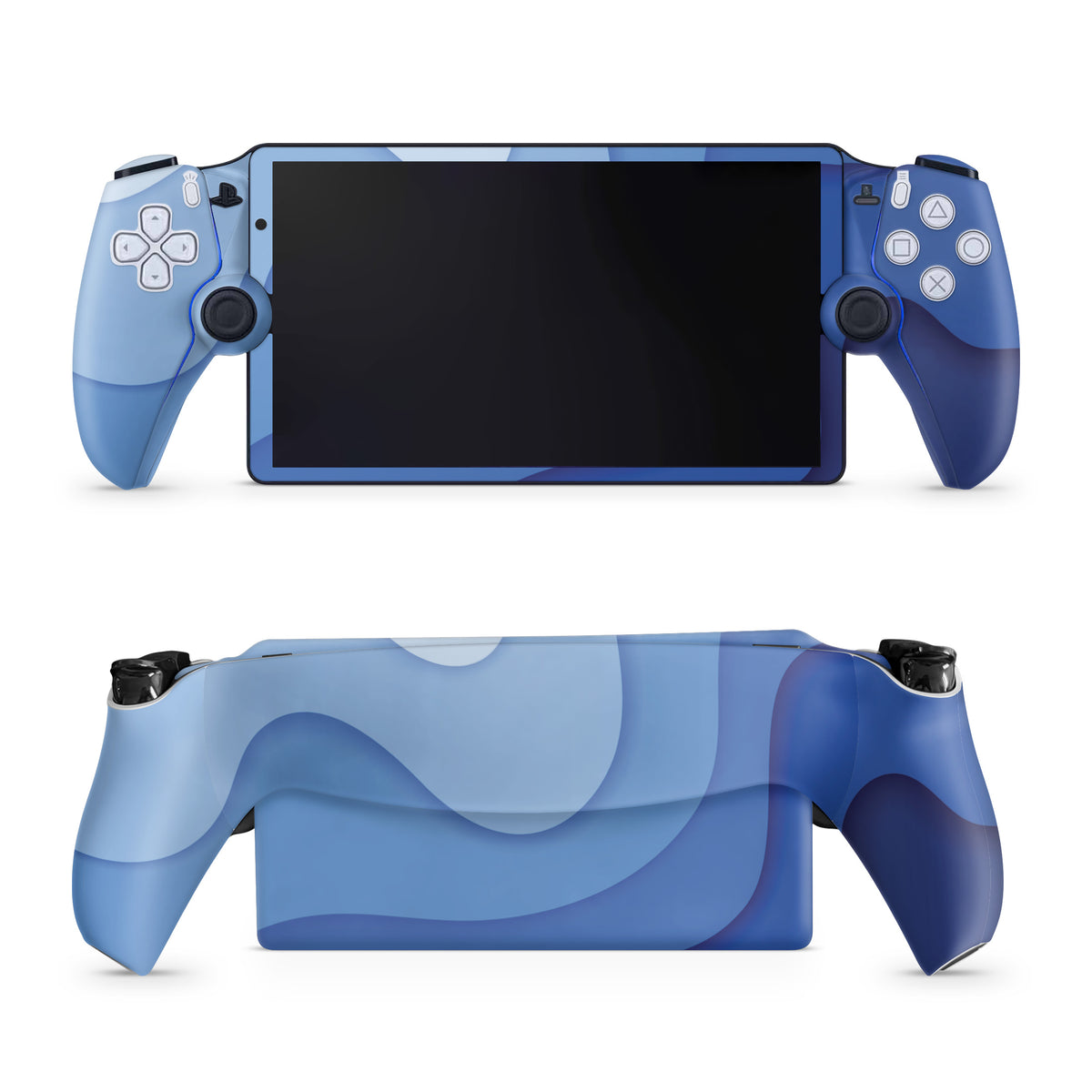 Papercraft Blue Skin For PS5 Portal Remote Player — MightySkins