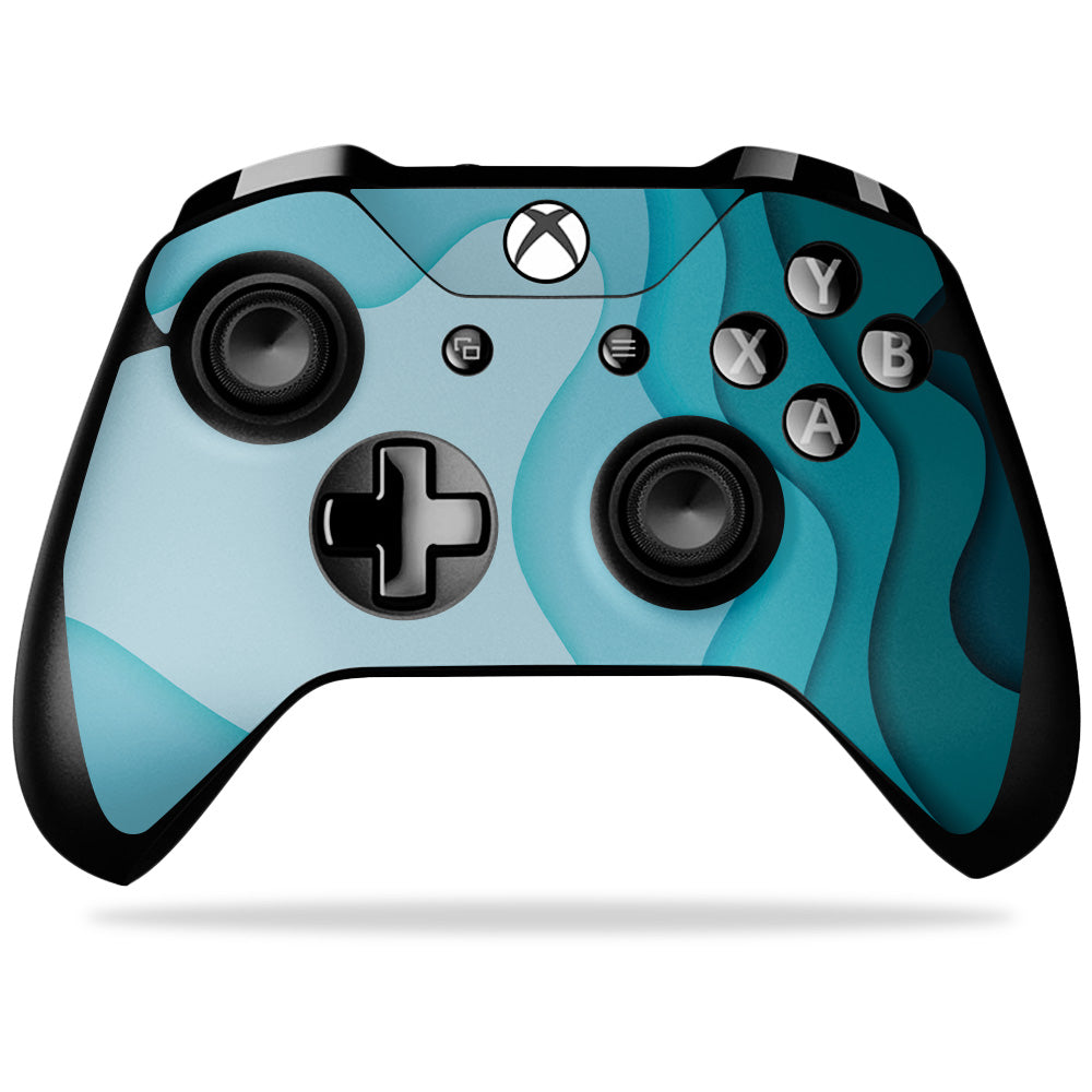 Papercraft Cyan Skin For Microsoft Xbox One X Controller — MightySkins