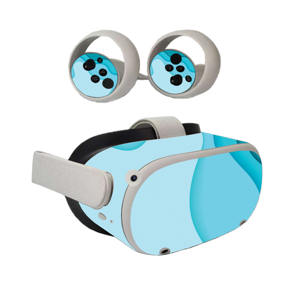 Papercraft Cyan Skin For Oculus Quest 2 — MightySkins