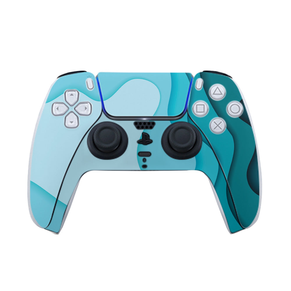 Papercraft Cyan Skin For PlayStation 5 Controller — MightySkins