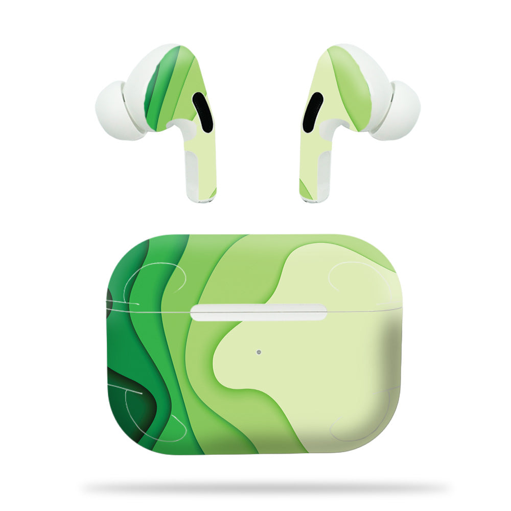 Papercraft Green Skin For Apple AirPods Pro — MightySkins