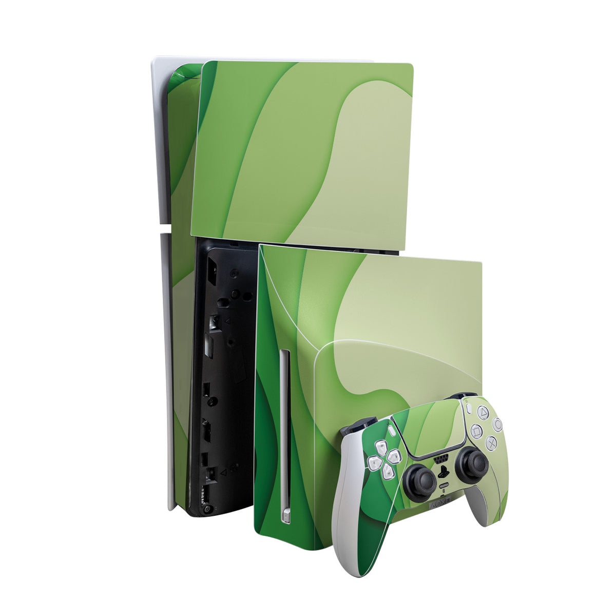 Papercraft Green Skin For Sony PlayStation 5 Slim Digital Edition ...