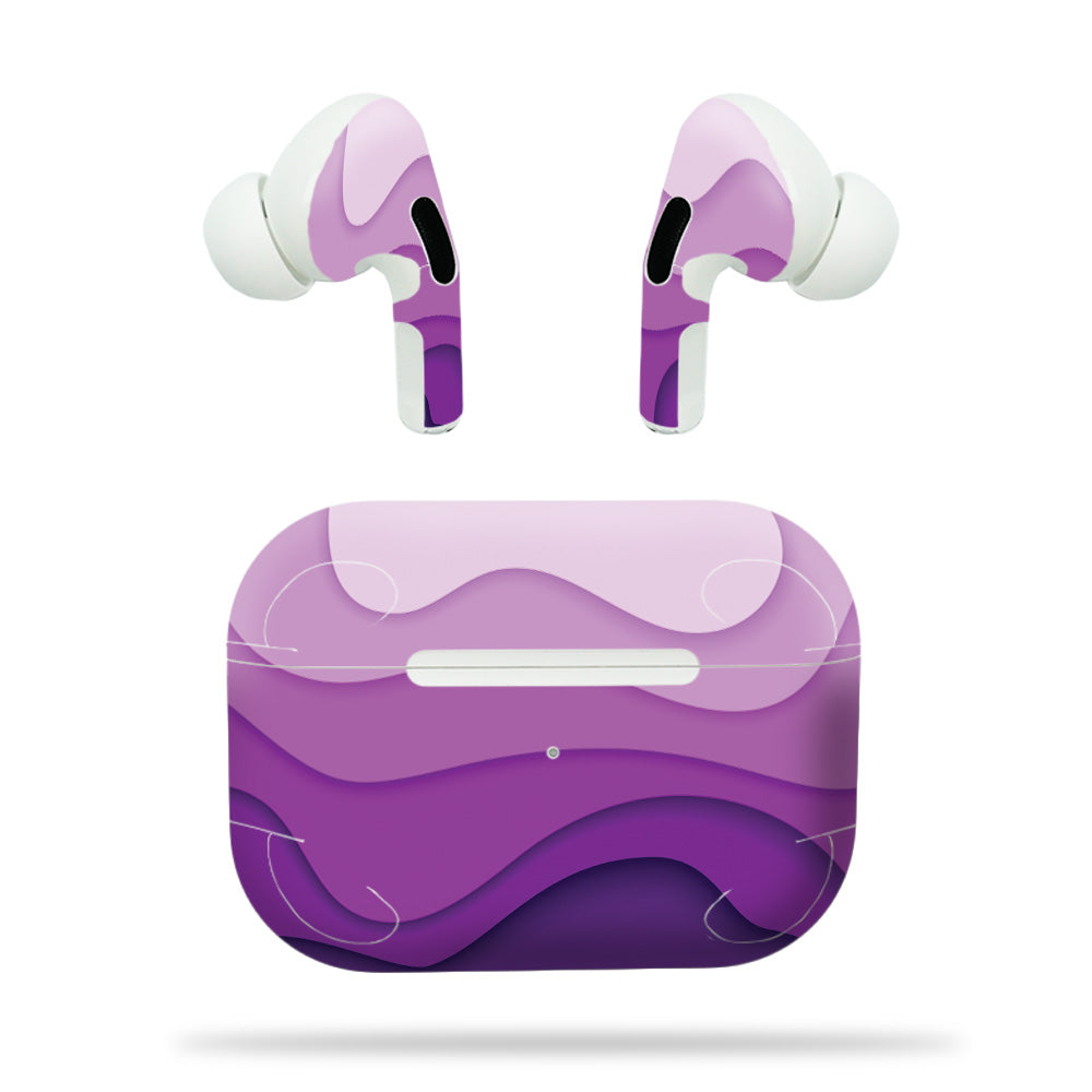 Papercraft Purple Skin For Apple AirPods Pro — MightySkins