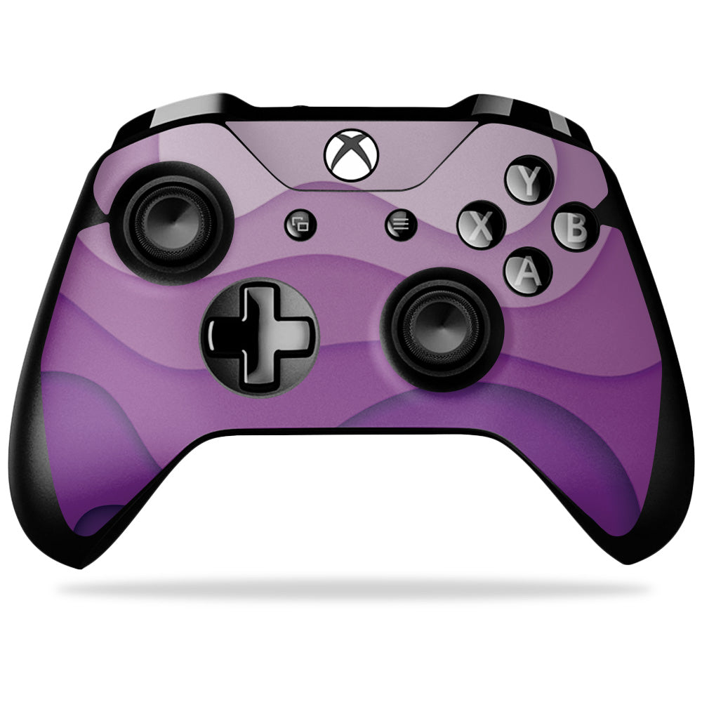 Papercraft Purple Skin For Microsoft Xbox One X Controller — MightySkins