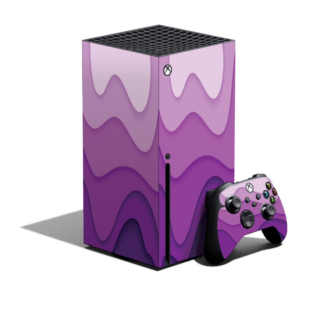 Papercraft Purple Skin For XBOX Series X Bundle — MightySkins