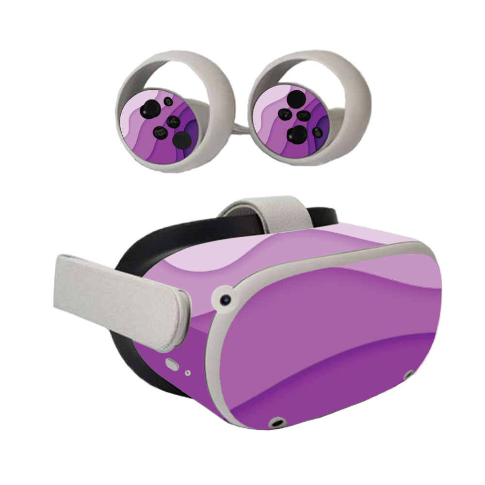 Papercraft Purple Skin For Oculus Quest 2 — MightySkins