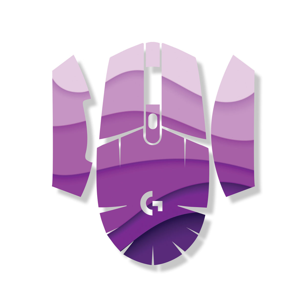 Papercraft Purple Skin For Logitech G305 LIGHTSPEED — MightySkins