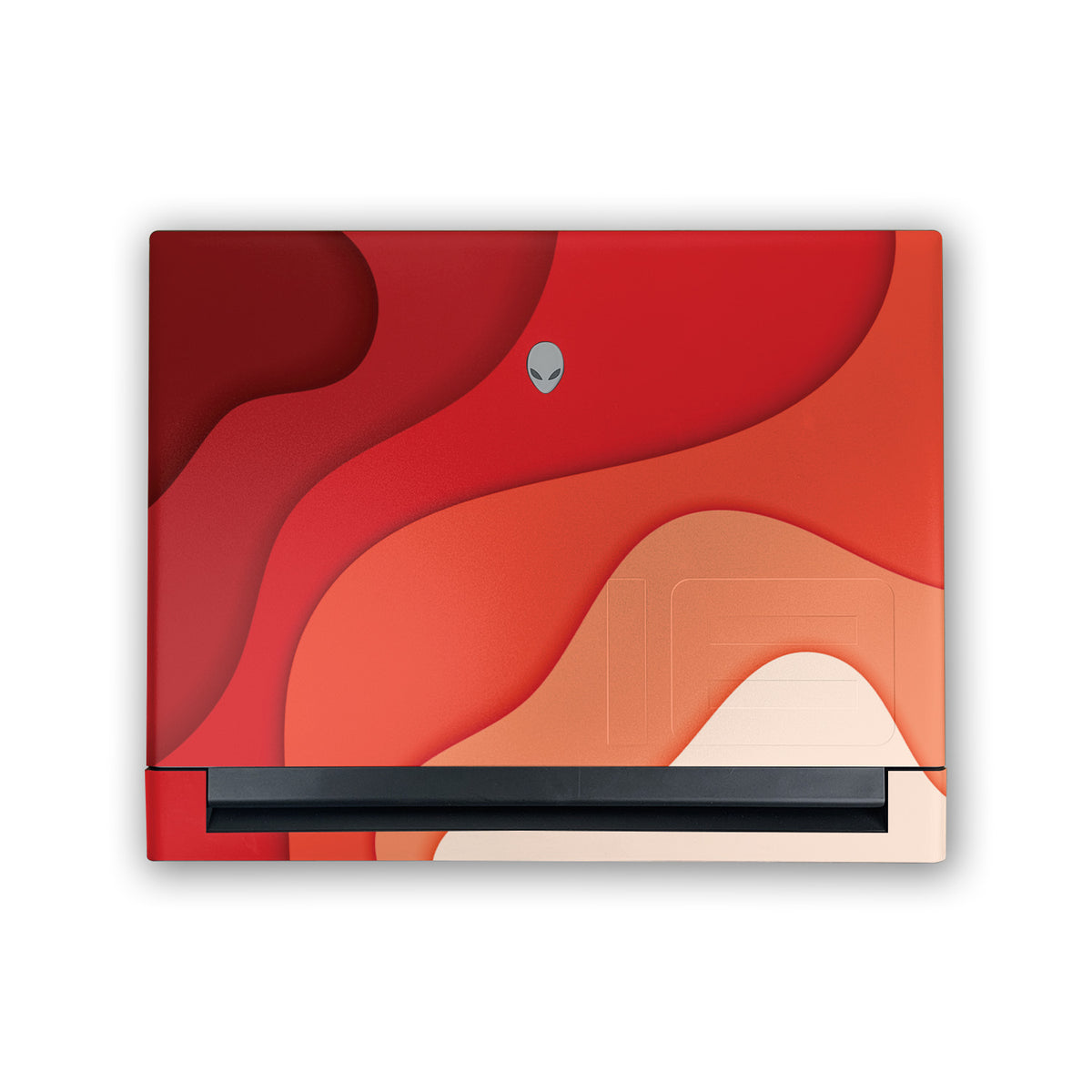 Papercraft Red Skin For Alienware M18 R2 (2024) — MightySkins