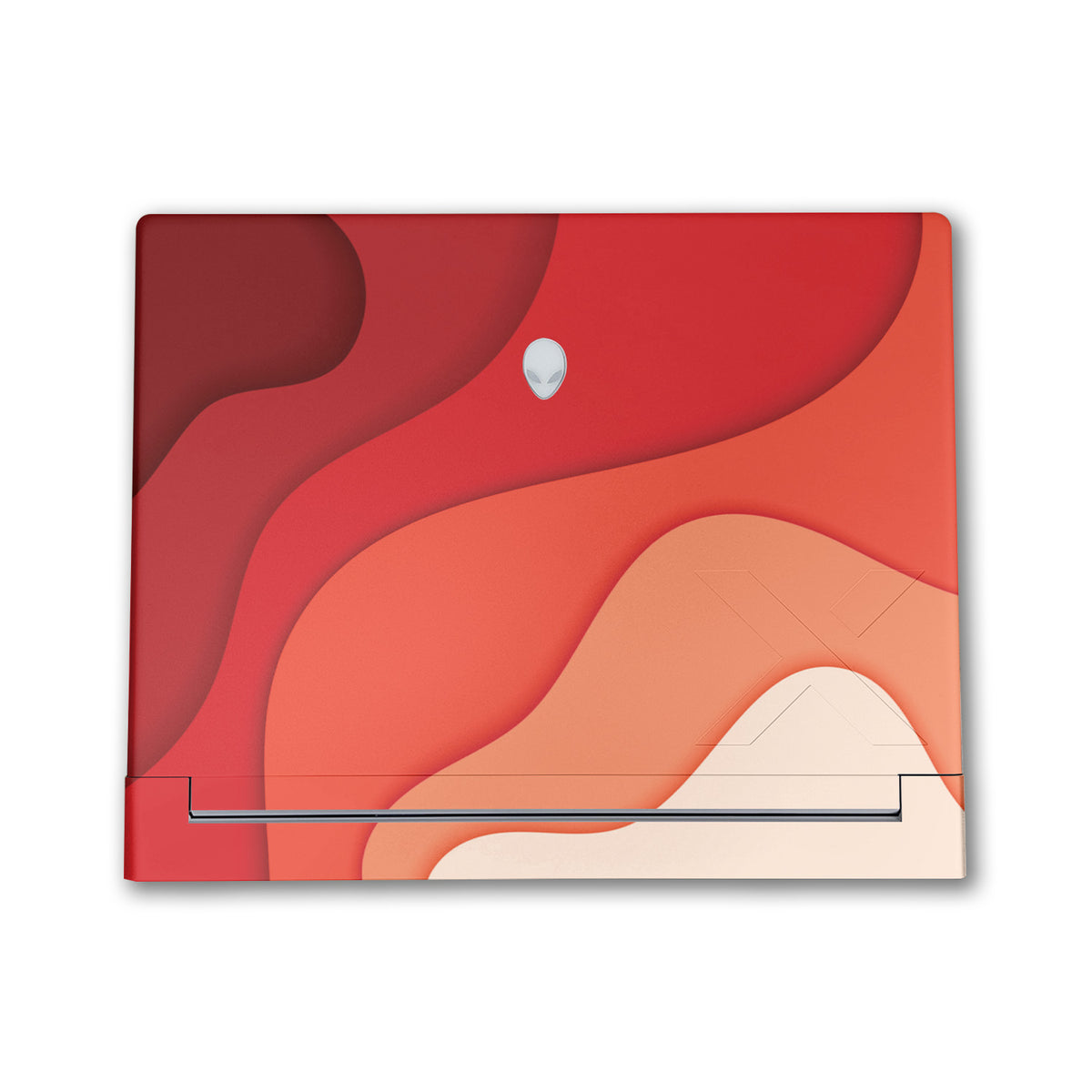 Papercraft Red Skin For Alienware X16 R2 (2024) — MightySkins