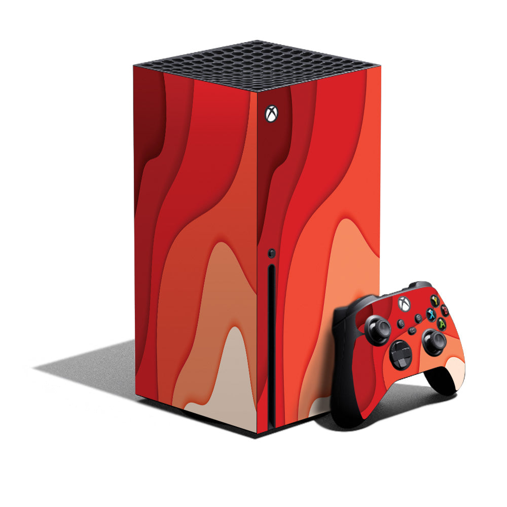 Papercraft Red Skin For XBOX Series X Bundle — MightySkins