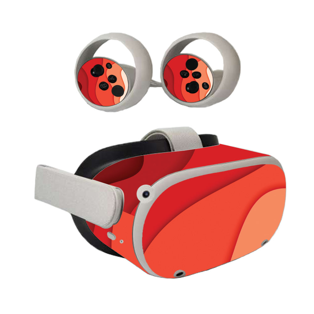 Papercraft Red Skin For Oculus Quest 2 — MightySkins