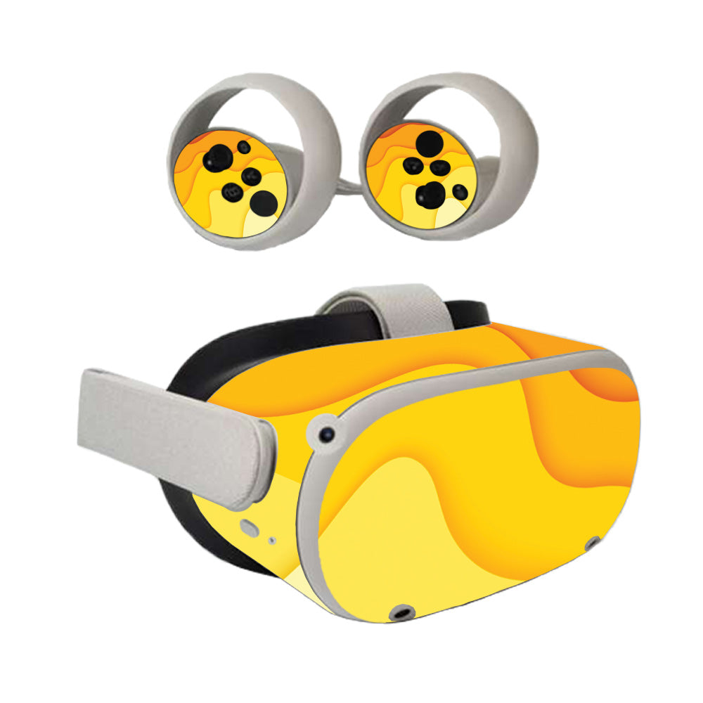 Papercraft Yellow Skin For Oculus Quest 2 — MightySkins