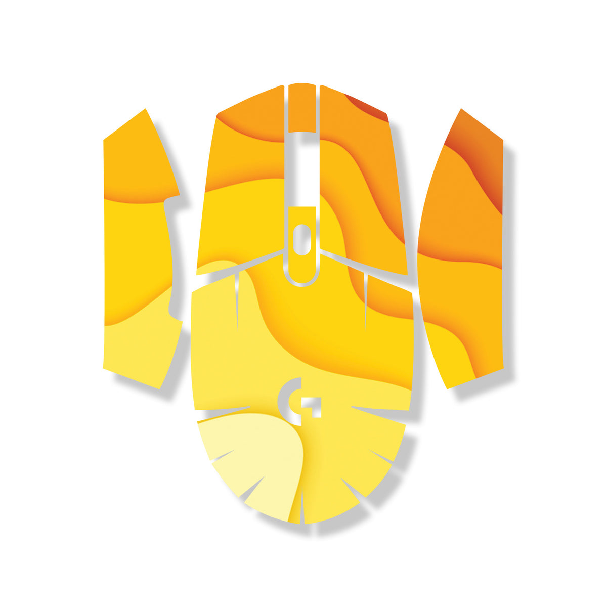 Papercraft Yellow Skin For Logitech G305 LIGHTSPEED — MightySkins
