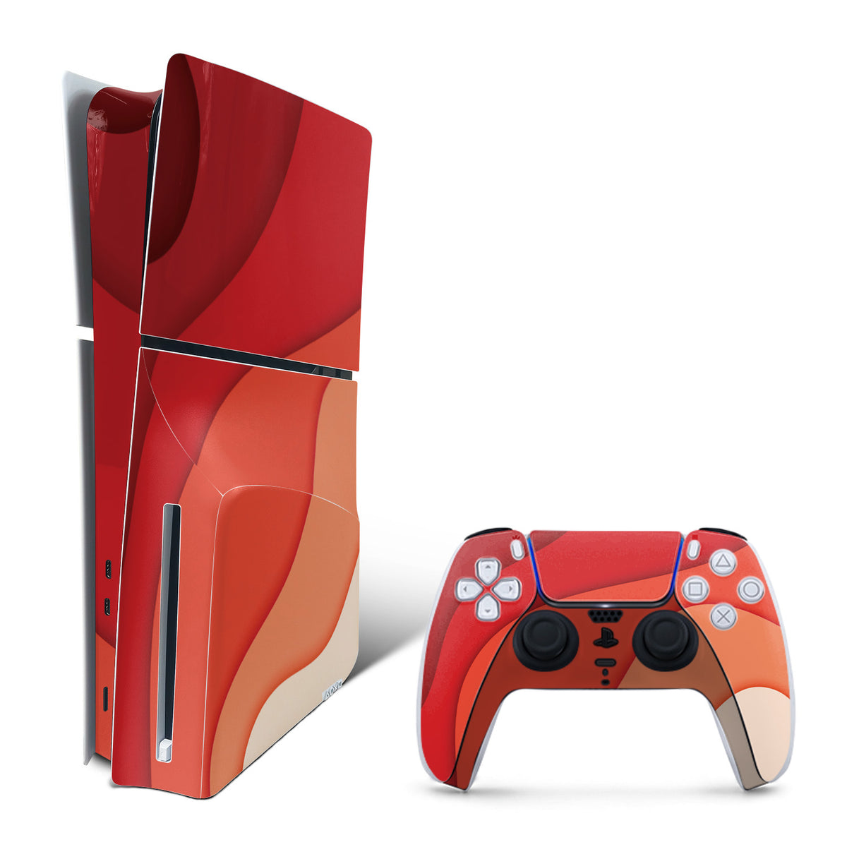 Papercraft Red Skin For Playstation 5 Slim Disk Edition Combo with ...