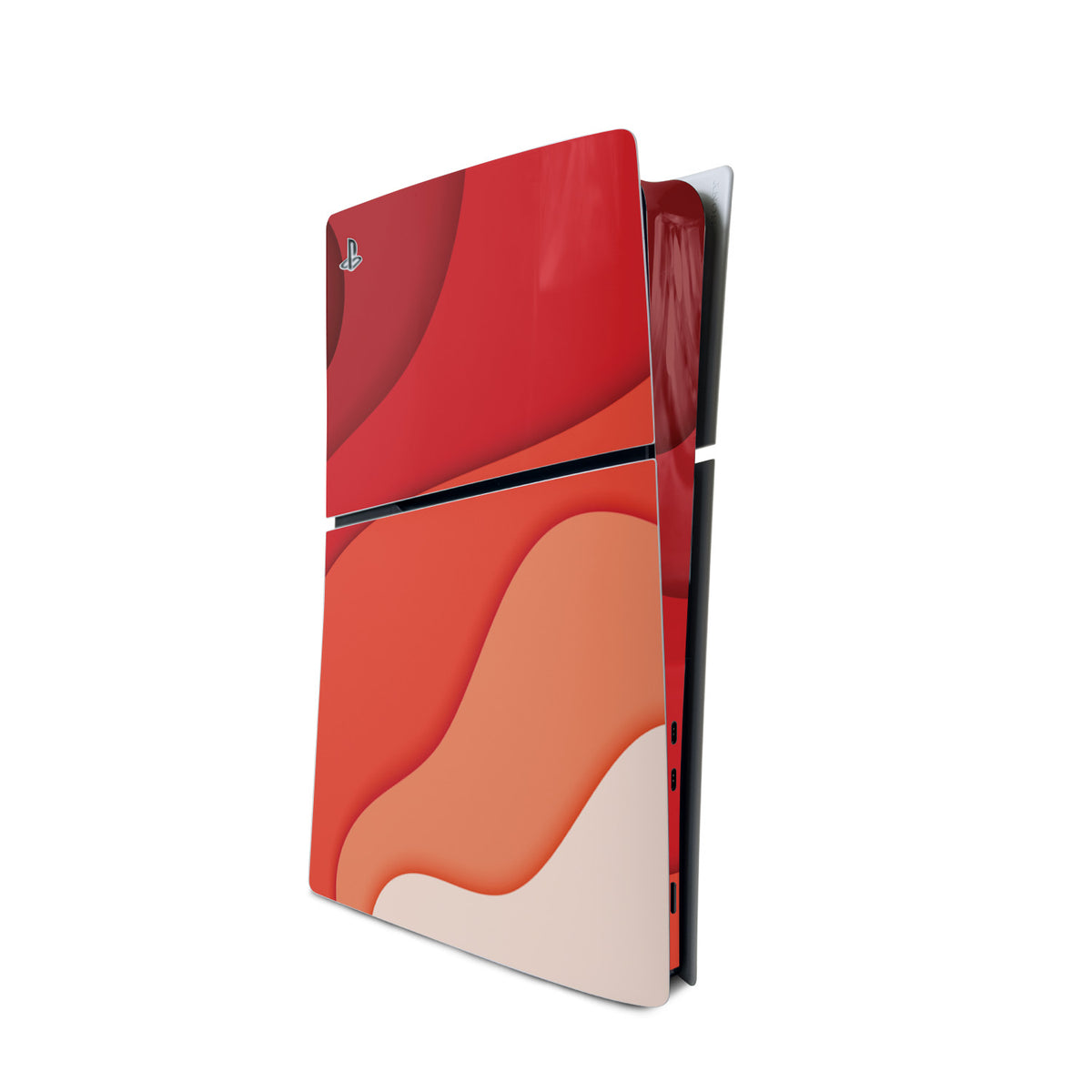 Papercraft Red Skin For Playstation 5 Slim Digital Edition Console Only ...