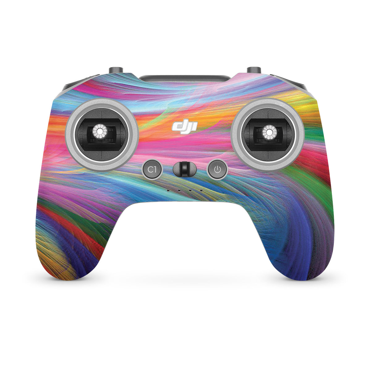 Rainbow Waves Skin For DJI FPV Remote Controller 3 — MightySkins