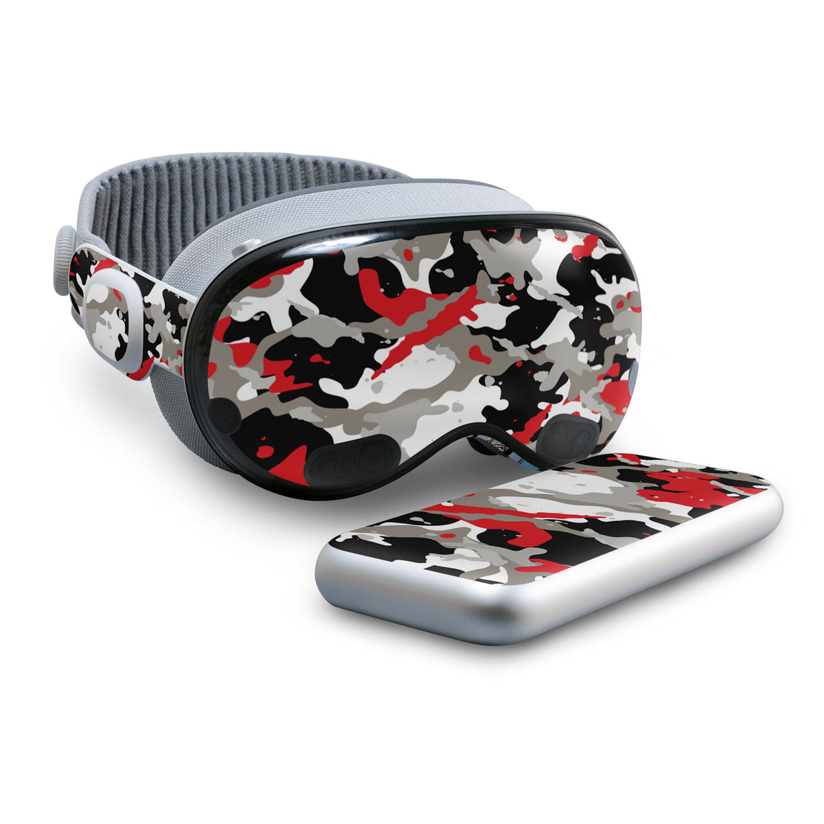 Red Camo Skin For Apple Vision Pro — MightySkins