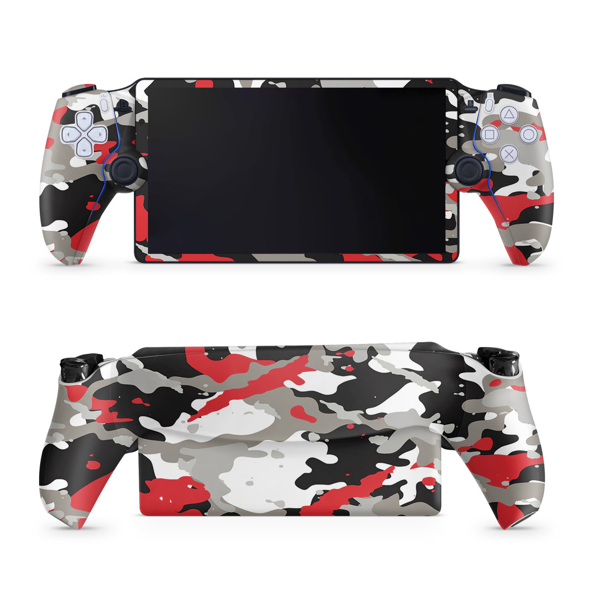 Red Camo Skin For Sony PS5 Portal Remote Player — MightySkins