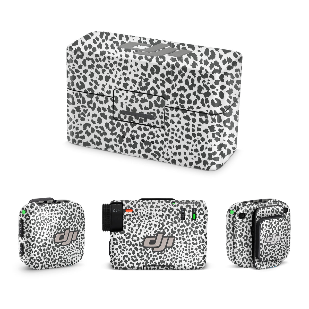 Snow Leopard Print Skin For DJI Mic Mini (2024) — MightySkins
