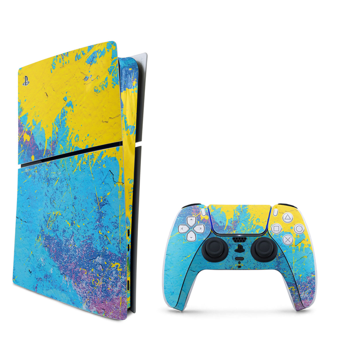 Splatter Wall Skin For Playstation 5 Slim Digital Edition Combo with ...