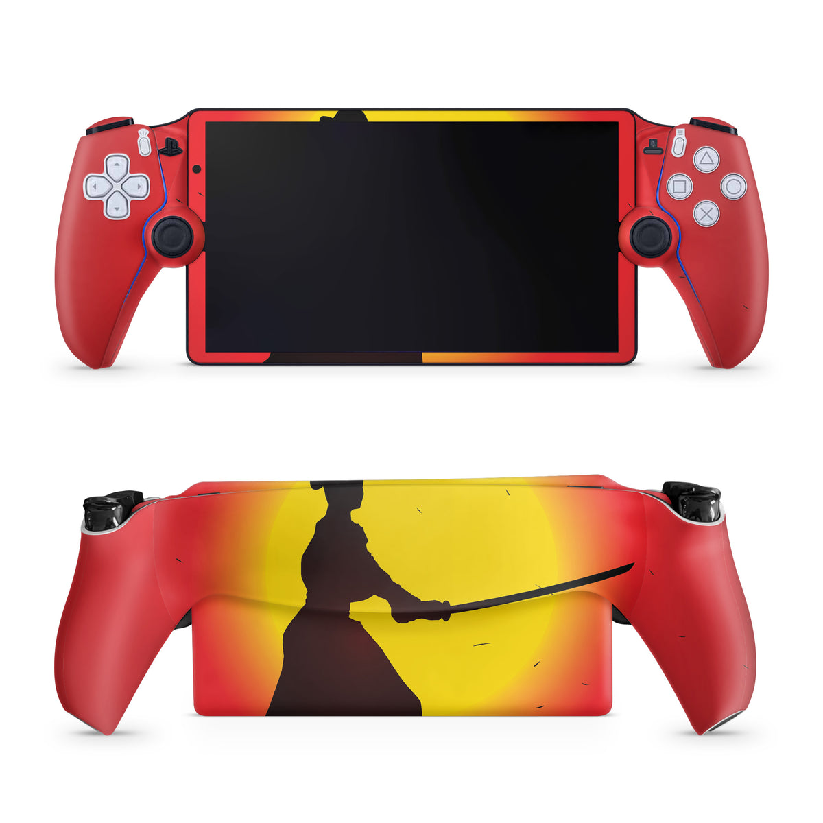 Sunset Samurai Skin For Sony PS5 Portal Remote Player — MightySkins