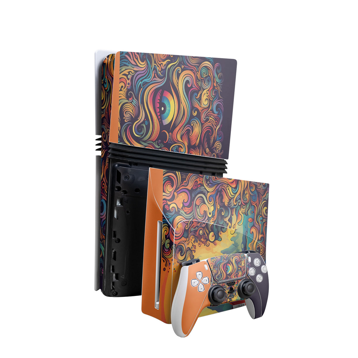 Surreal Vision Skin For Sony PlayStation 5 Pro Bundle + Disc Drive For ...