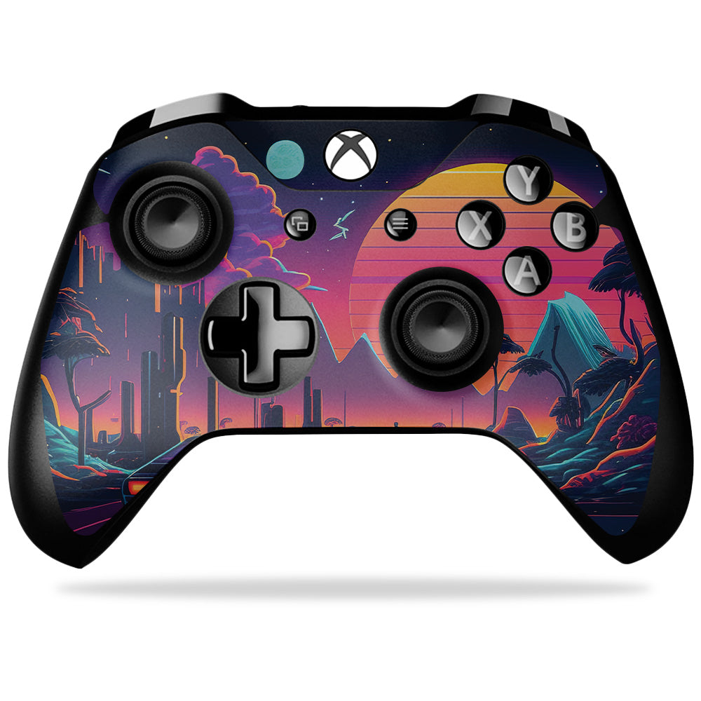 Synthwave Fringe Skin For Microsoft Xbox One X Controller — MightySkins