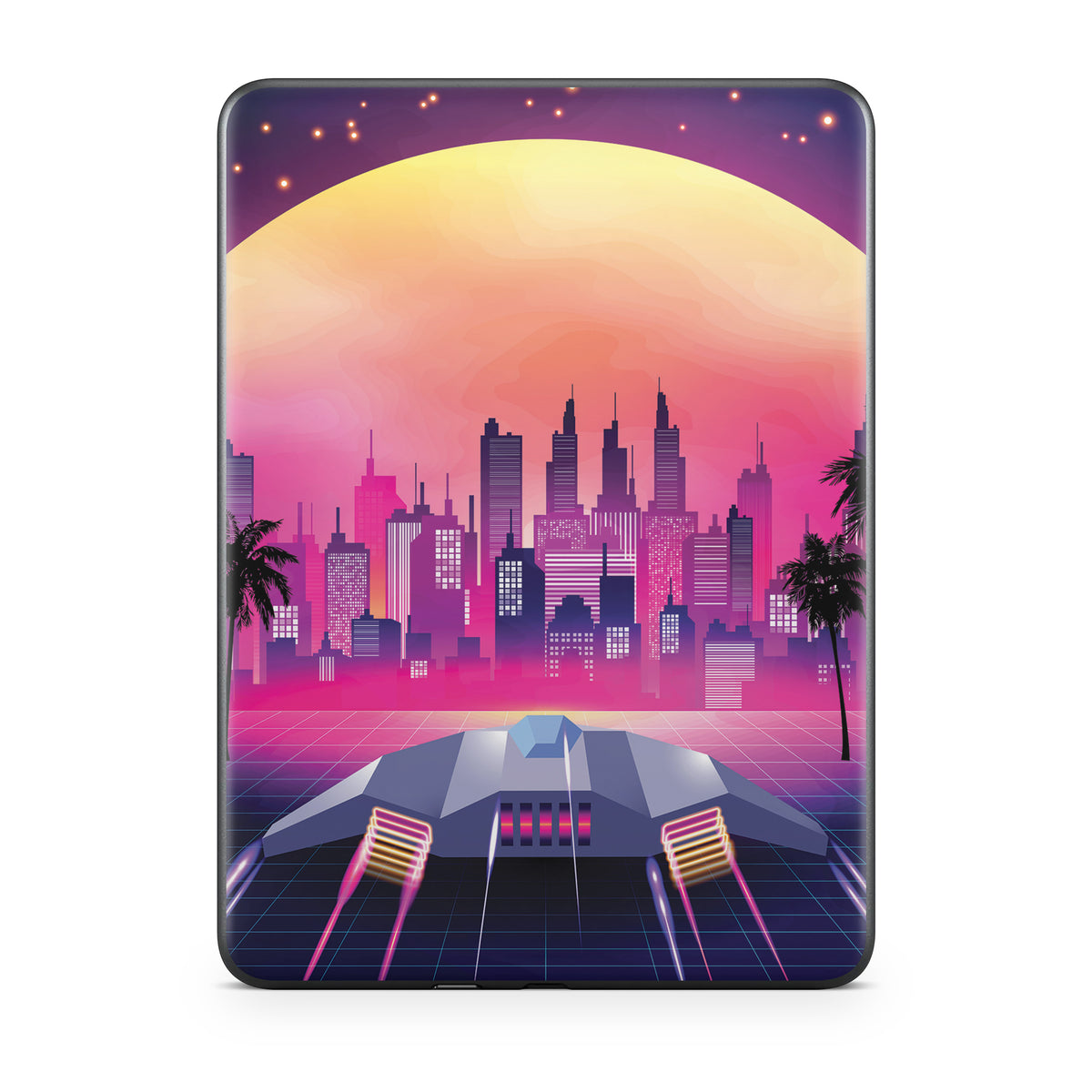 Synthwave Starship Skin For Amazon Kindle Colorsoft (2024) — MightySkins