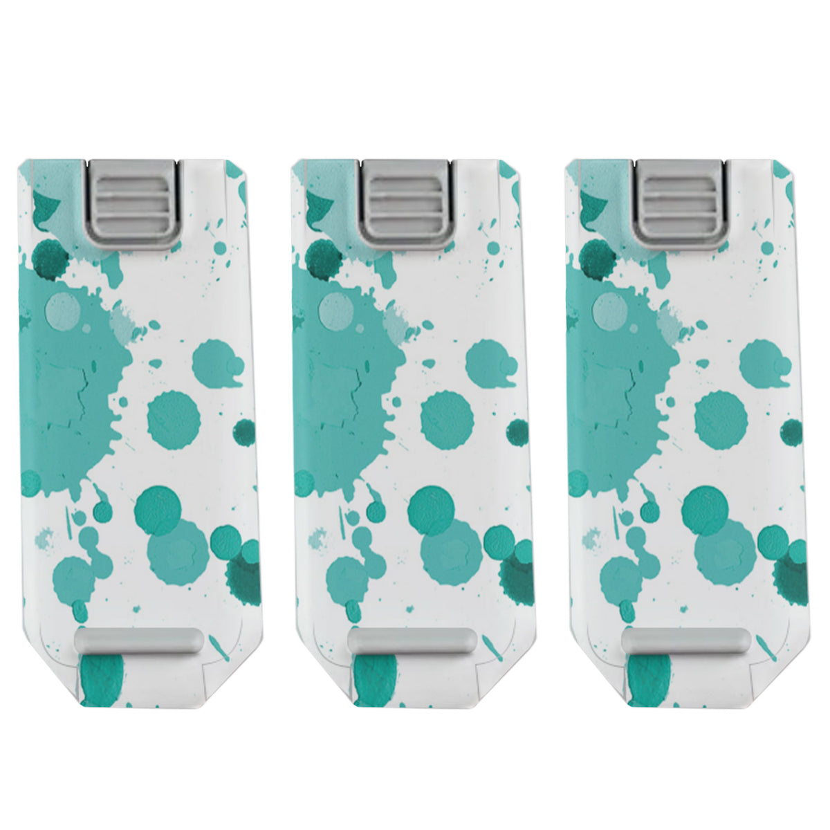 Teal Splatter Skin For DJI Neo Batteries (3 Pack) — MightySkins