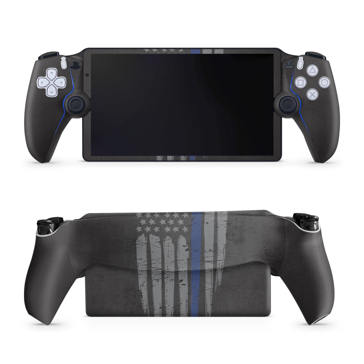 Thin Blue Line Skin For Sony PS5 Portal Remote Player — MightySkins