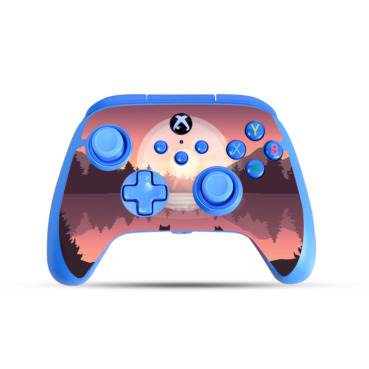 Wolf Silhouette Skin For PowerA Xbox Series X|S Enhanced Wired ...