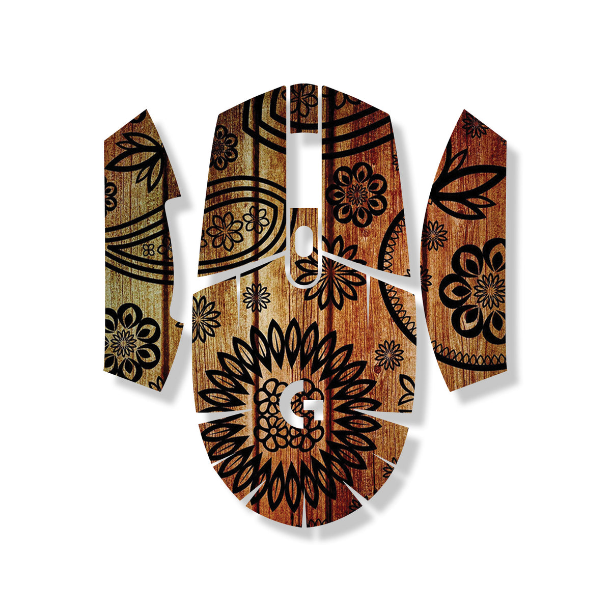 Wooden Floral Skin For Logitech G305 LIGHTSPEED — MightySkins