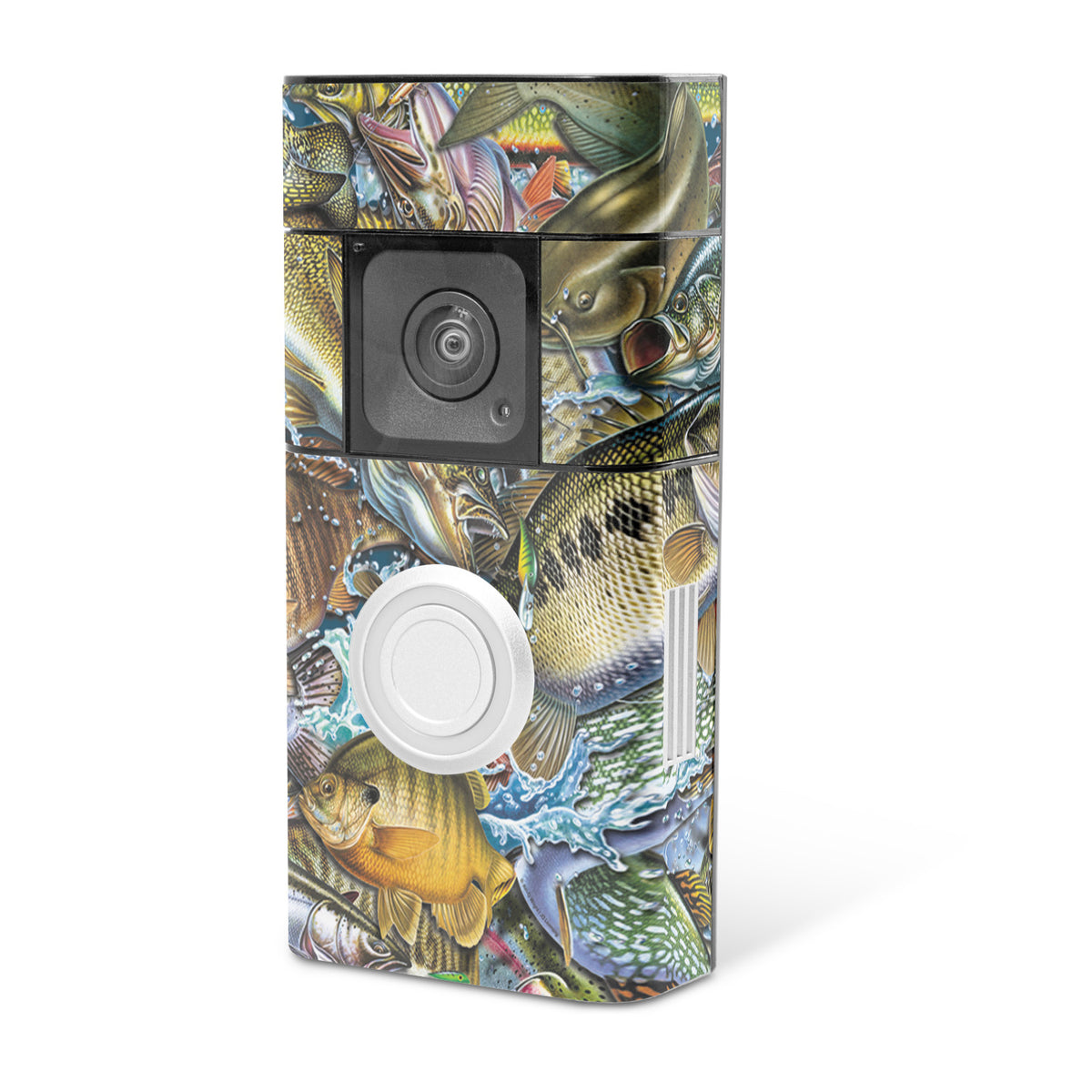 Action Fish Puzzle Skin For Ring Video Doorbell Plus — MightySkins