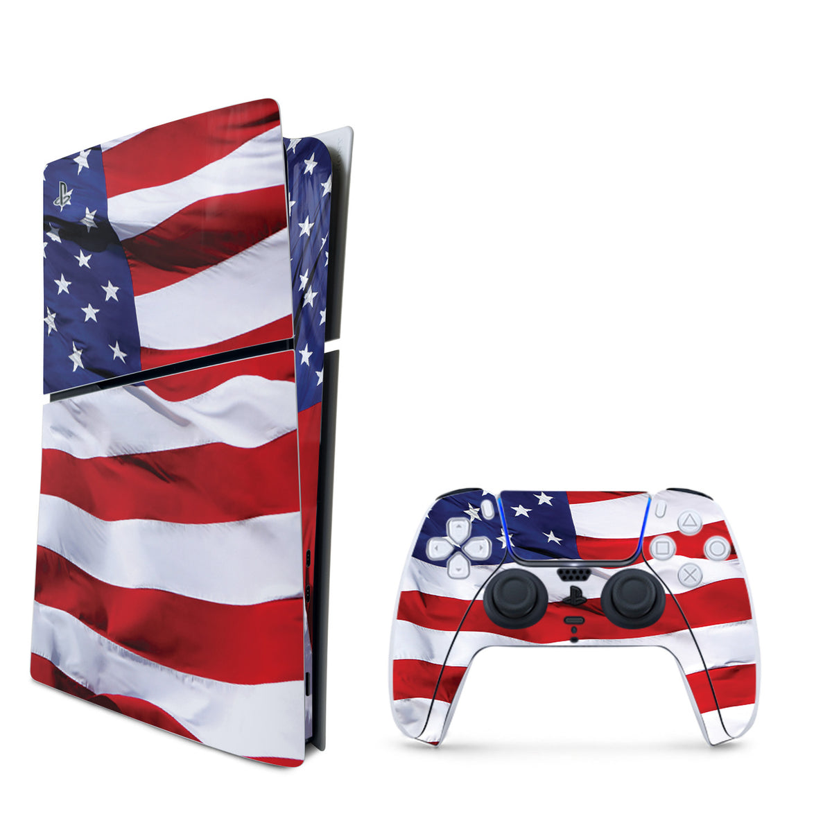 American Flag Skin For Sony Playstation 5 Slim — MightySkins