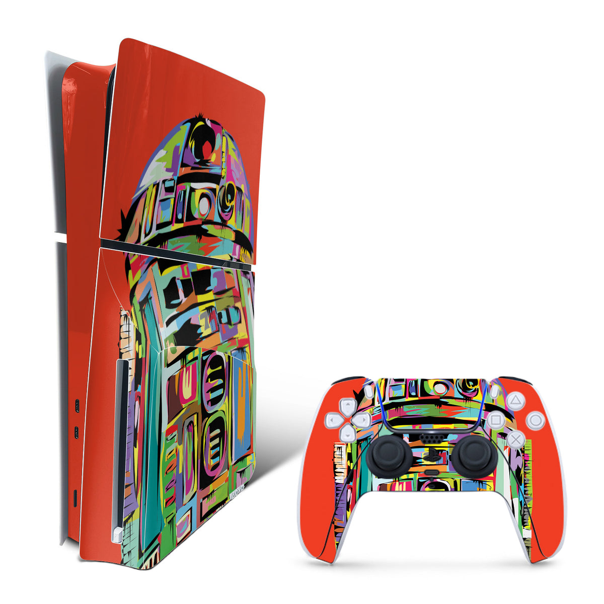 Astro Droid Skin For Sony Playstation 5 Slim Bundle — MightySkins