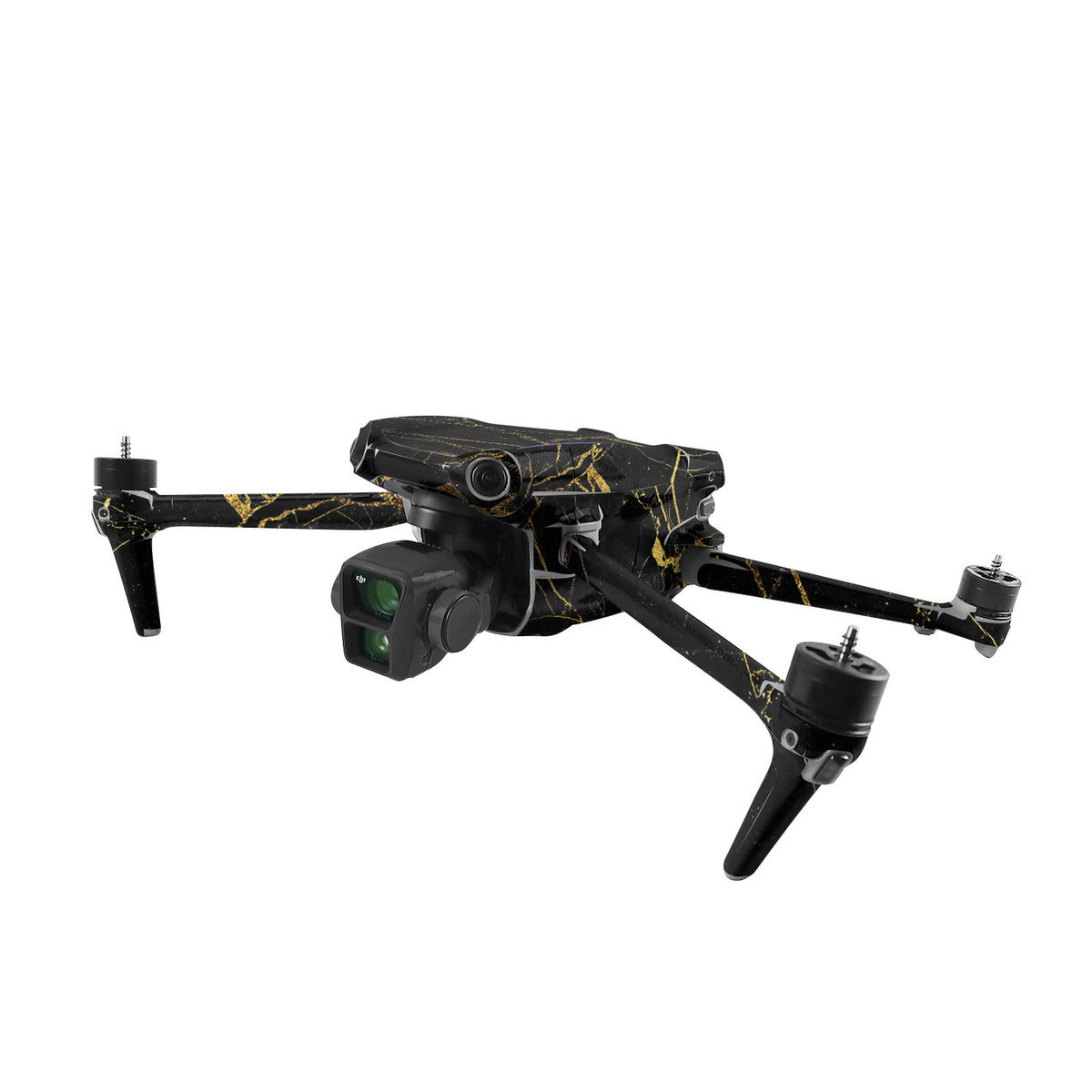 Black Gold Marble Skin For DJI Air 3 — MightySkins