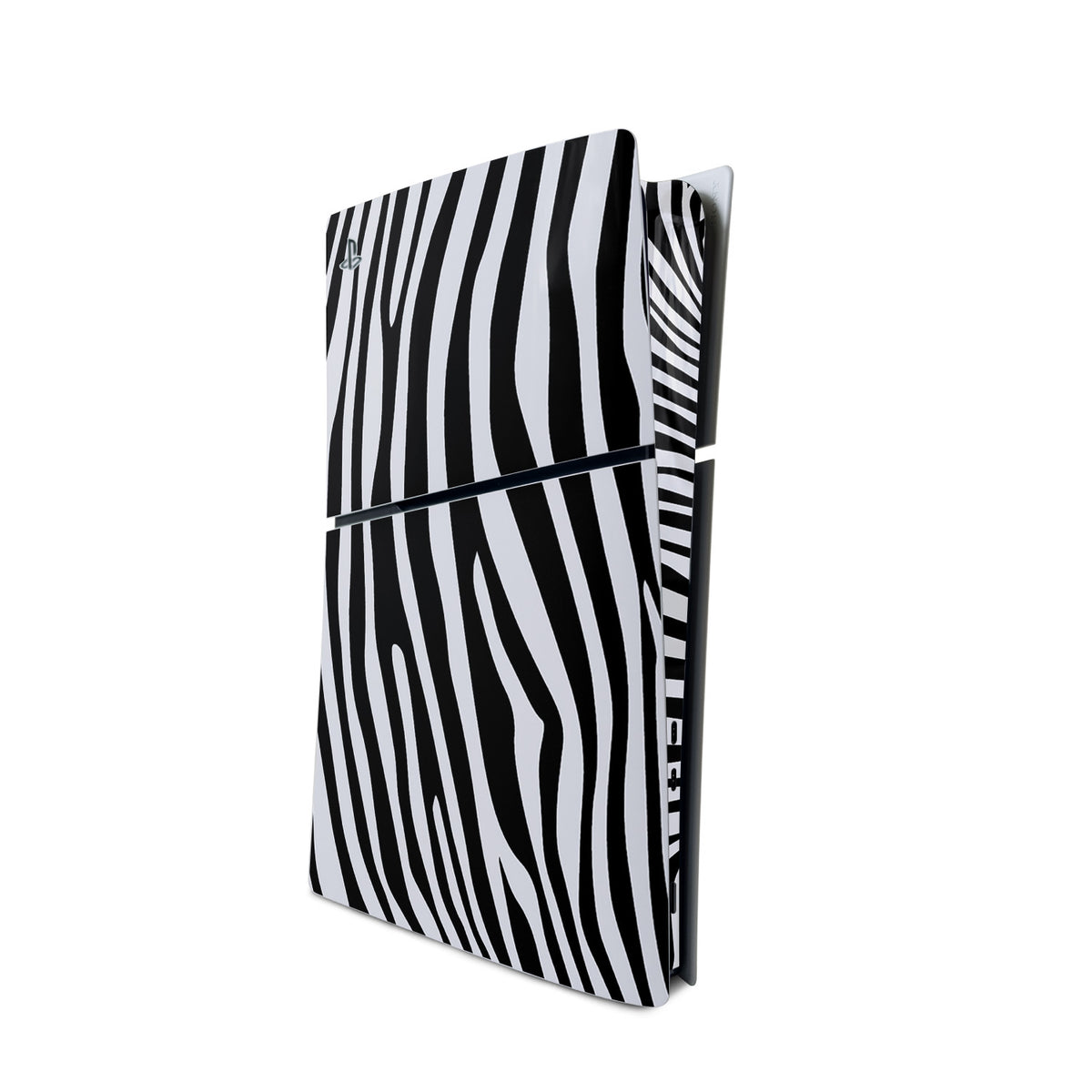 Black Zebra Skin For Sony Playstation 5 Slim — MightySkins