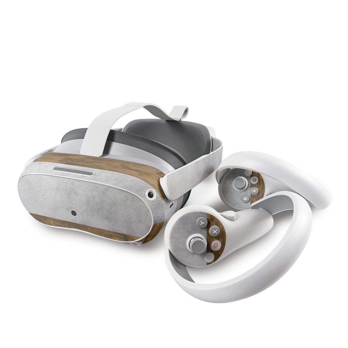 Concrete Wood Skin For Pico 4 Enterprise — MightySkins