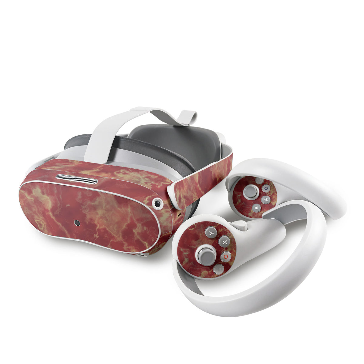 Crimson Marble Skin For Pico 4 Enterprise — MightySkins