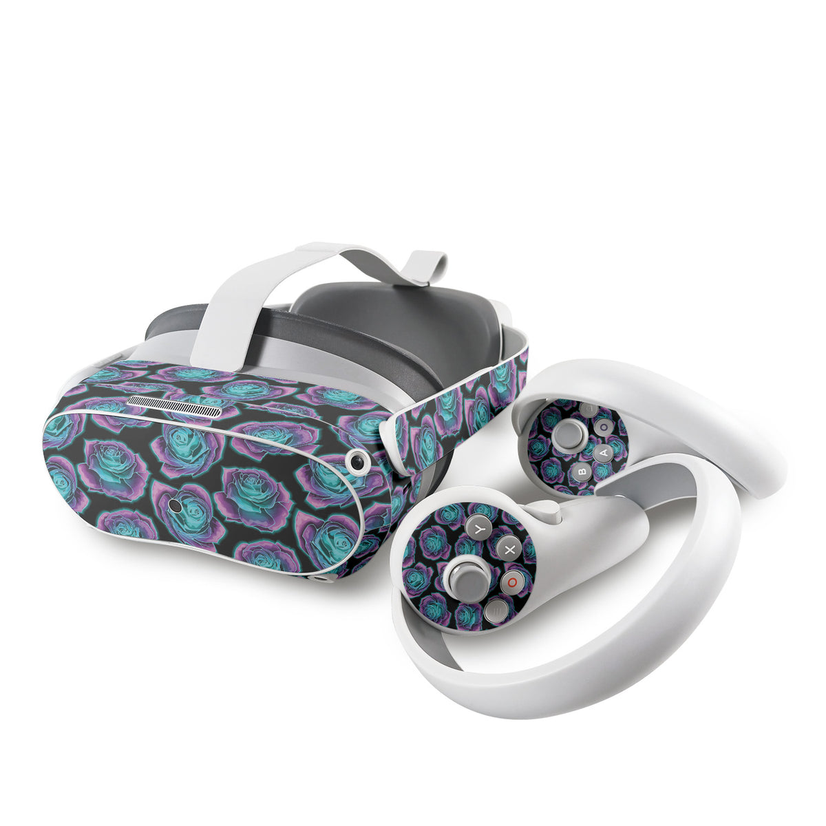 Crystalline Roses Skin For Pico 4 Enterprise — MightySkins