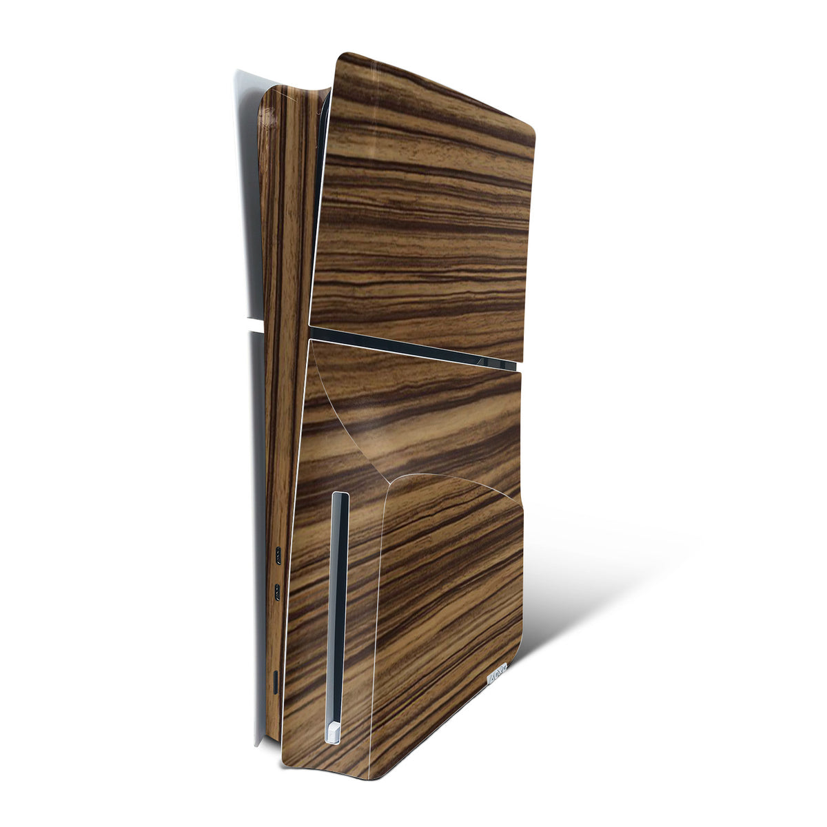 Dark Zebra Wood Skin For Sony Playstation 5 Slim — MightySkins