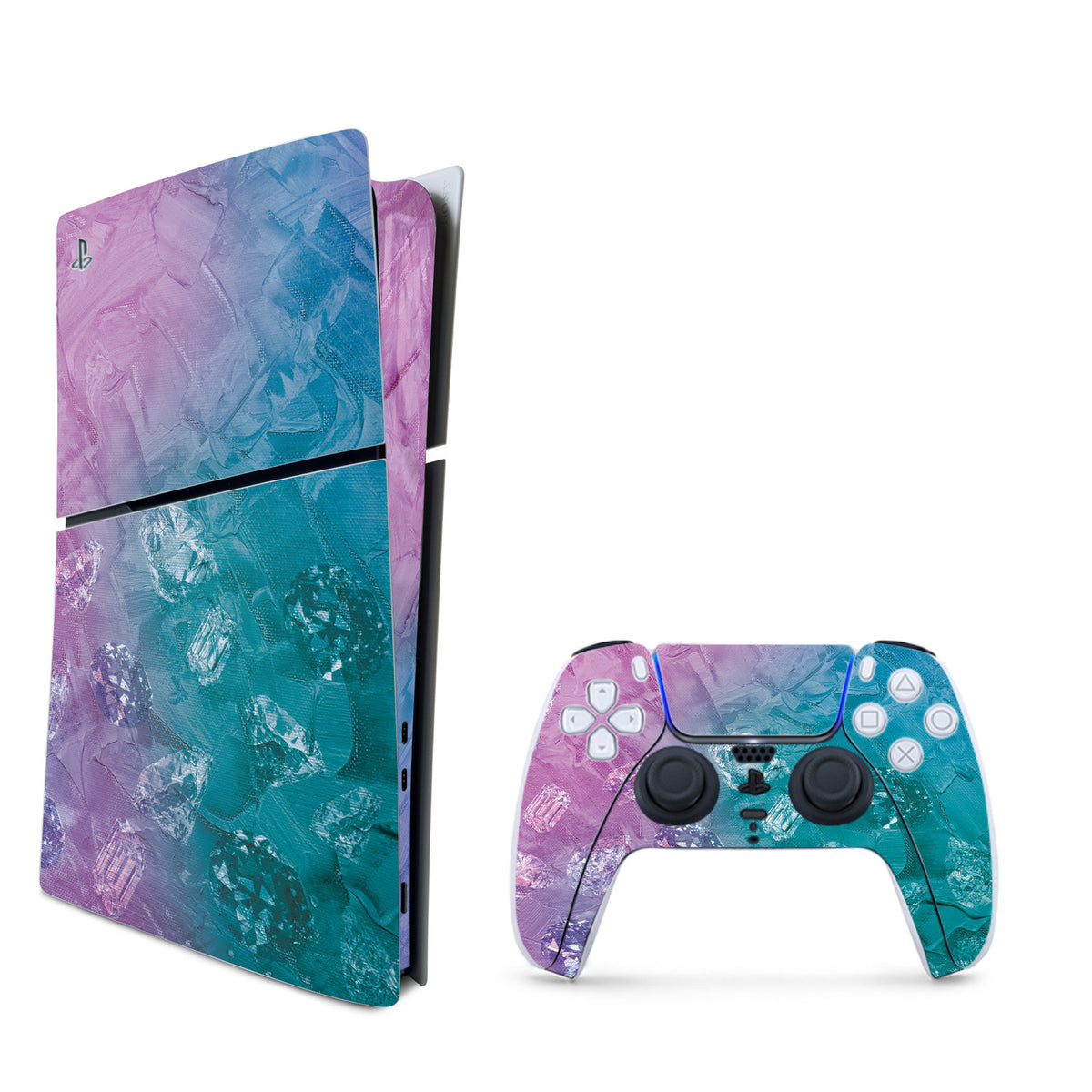 Diamond Grunge Skin For Sony Playstation 5 Slim — MightySkins